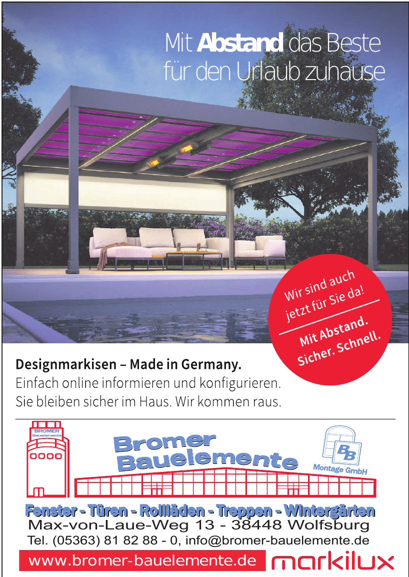 Bromer Bauelemente Vorsfelde: Thorsten Müllers Markisen - Wolfsburger ...