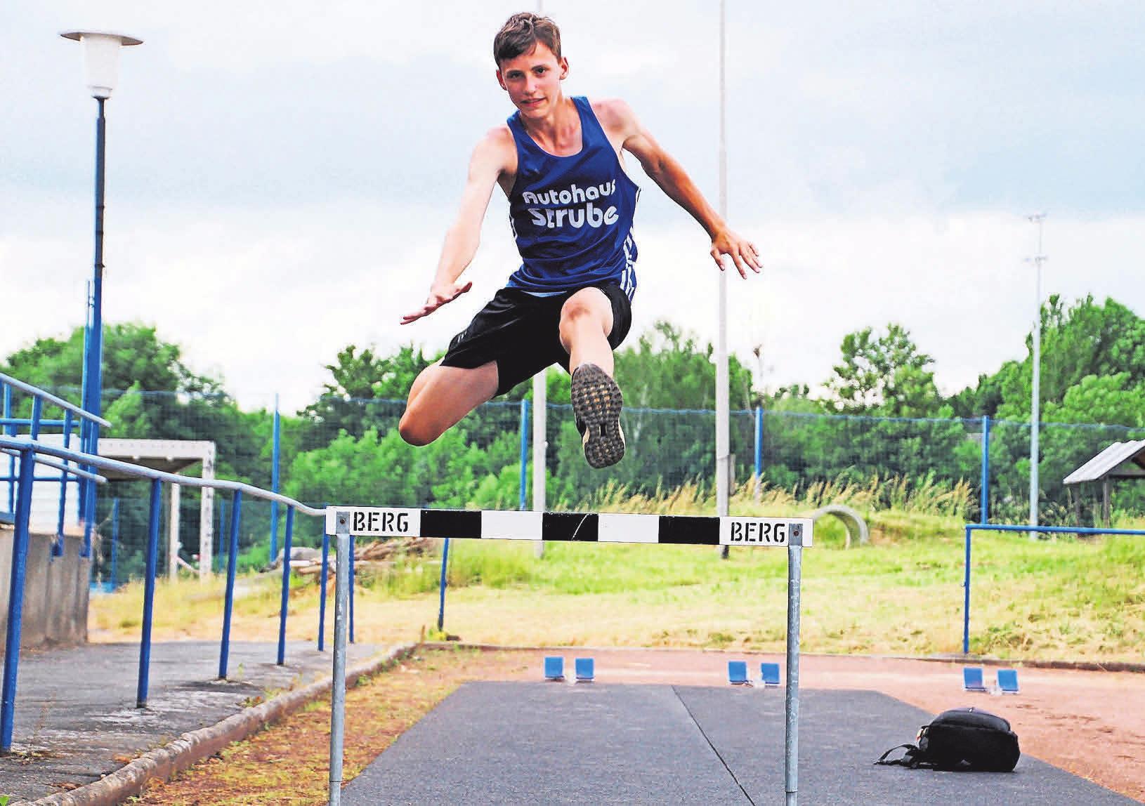 Leichtathlet Nikolas Raeth des SV Union Salzgitter-Bad - Peiner ...