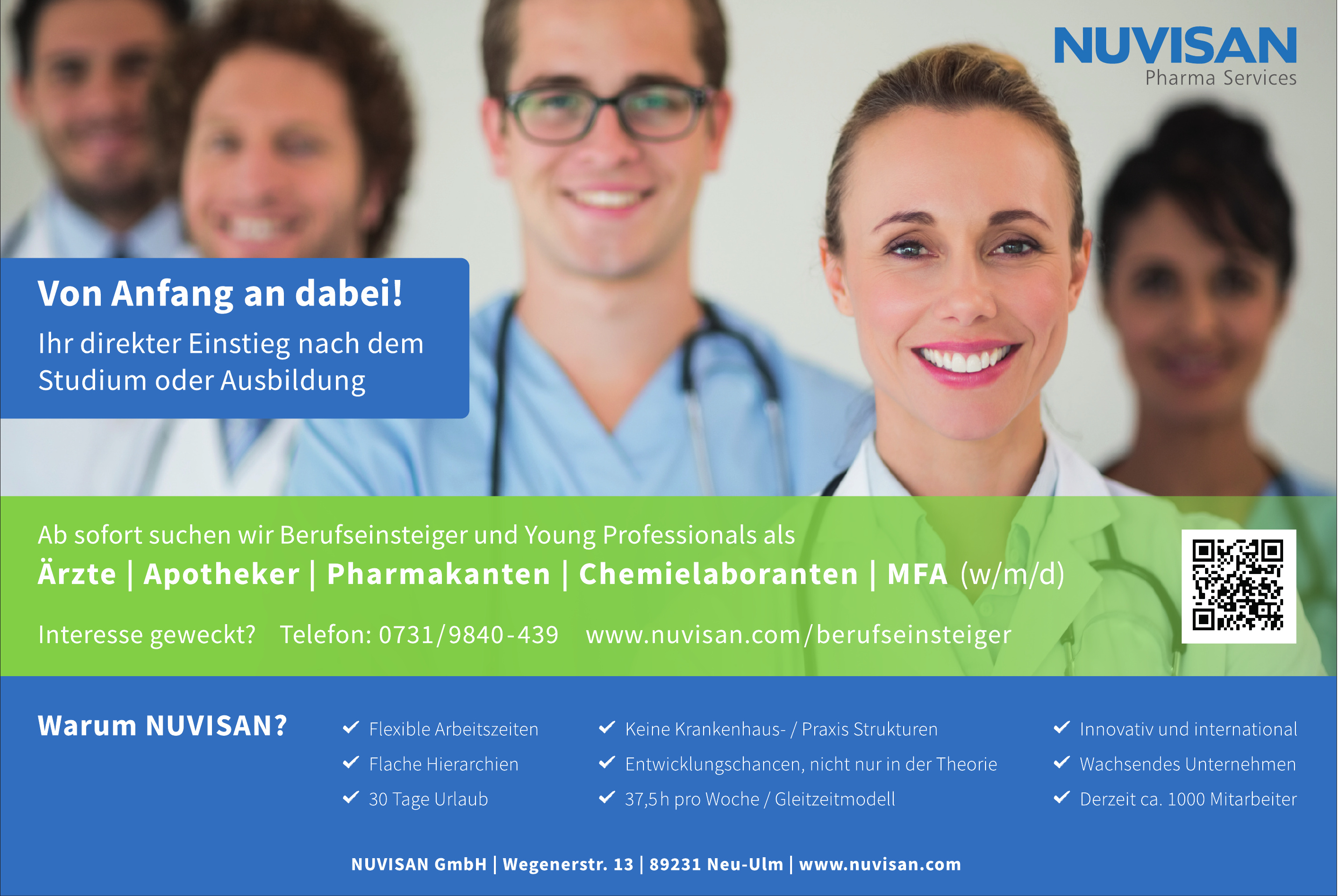 Pharma Forschungsklinik NUVISAN Neu-Ulm: Berufseinstieg - Südwest Presse