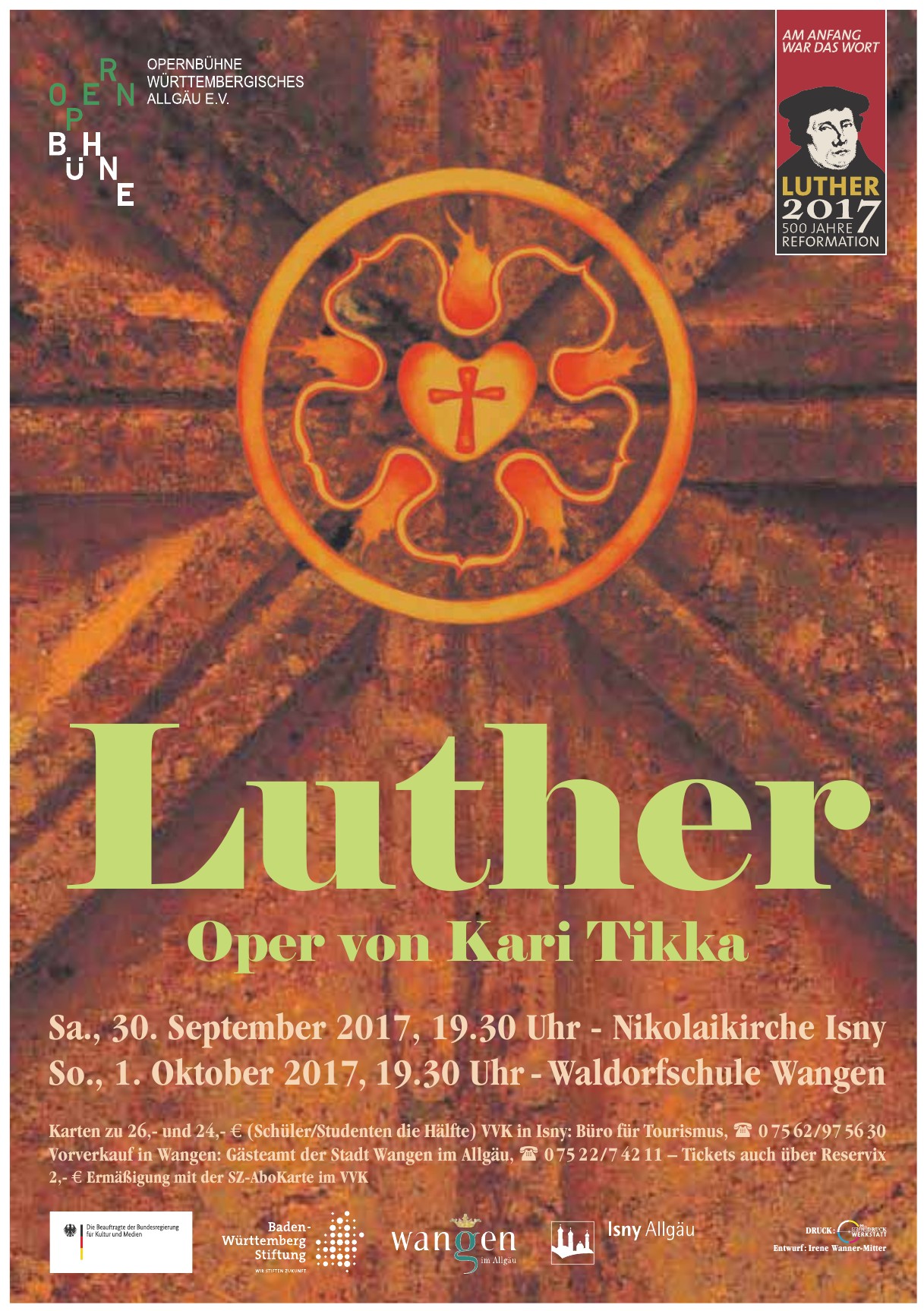 Opernbühne präsentiert "Luther" - Schwäbischer Verlag