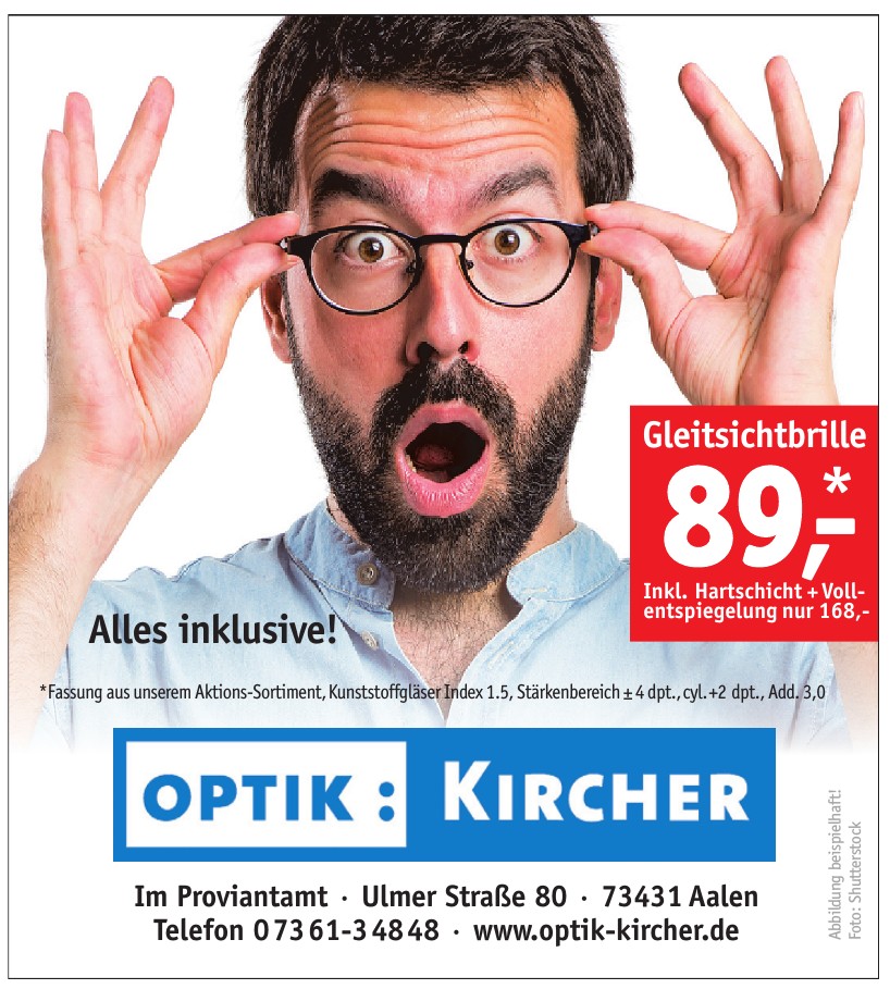Optimale Vorsorge & Beratung bei Optik Kircher - Schwäbischer Verlag