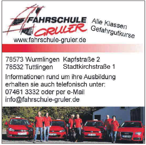 Tuttlingen: Fahrschule Gruler mit neuen Räumen - Schwäbischer Verlag