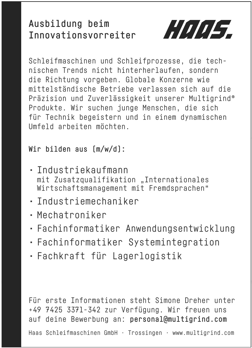 Trossingen - Gosheim: Ausbildung Zerspanungsmechaniker - Schwäbischer ...