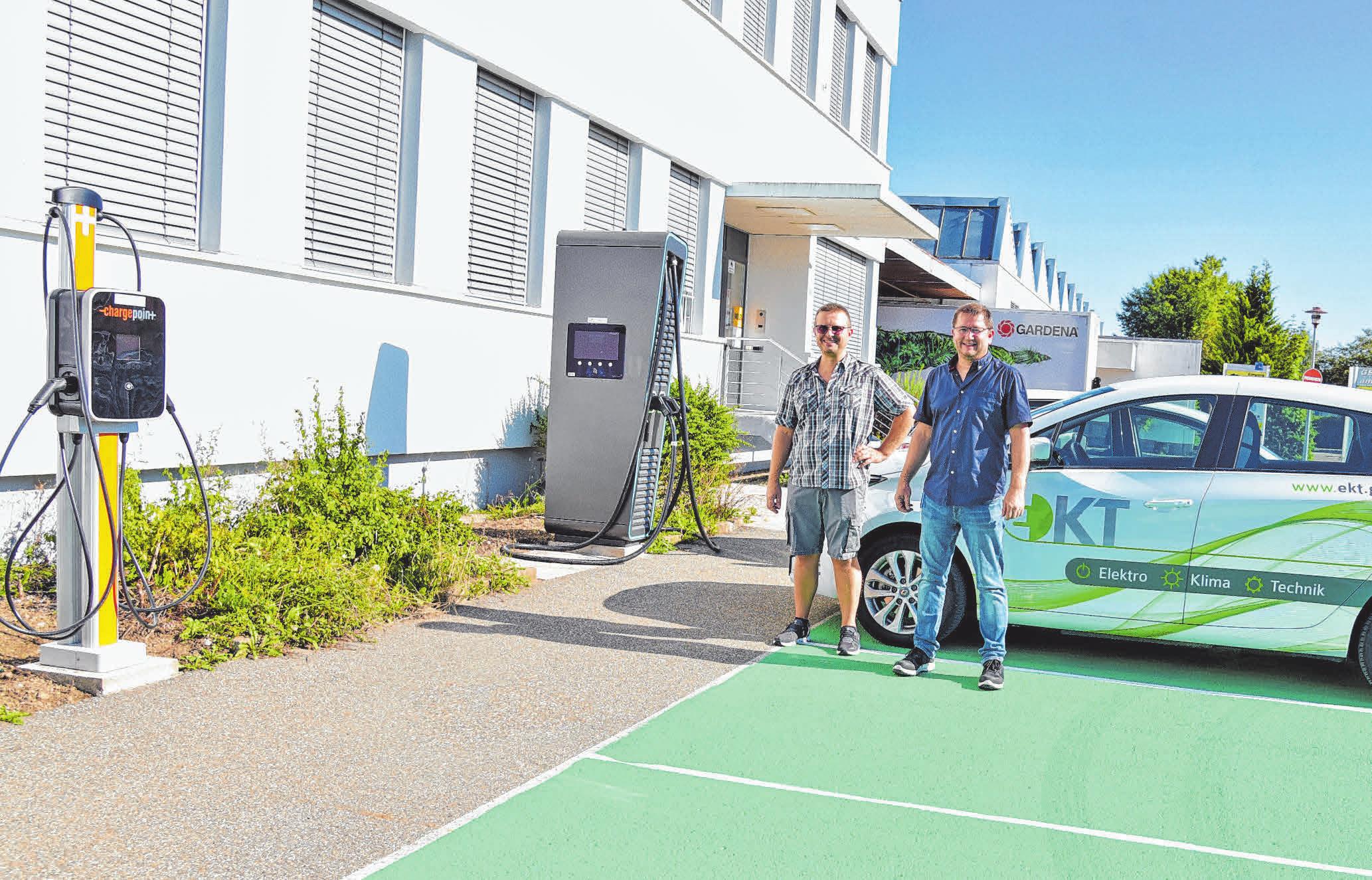 EKT Kißlegg: E-Ladesäule für Elektroautos/Gewerbepark - Schwäbischer Verlag