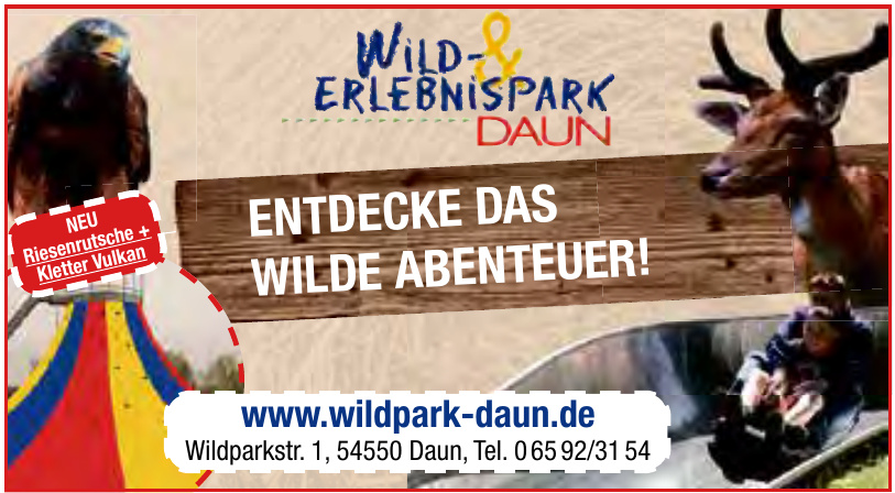 Tickets Fr Wild Erlebnispark Daun