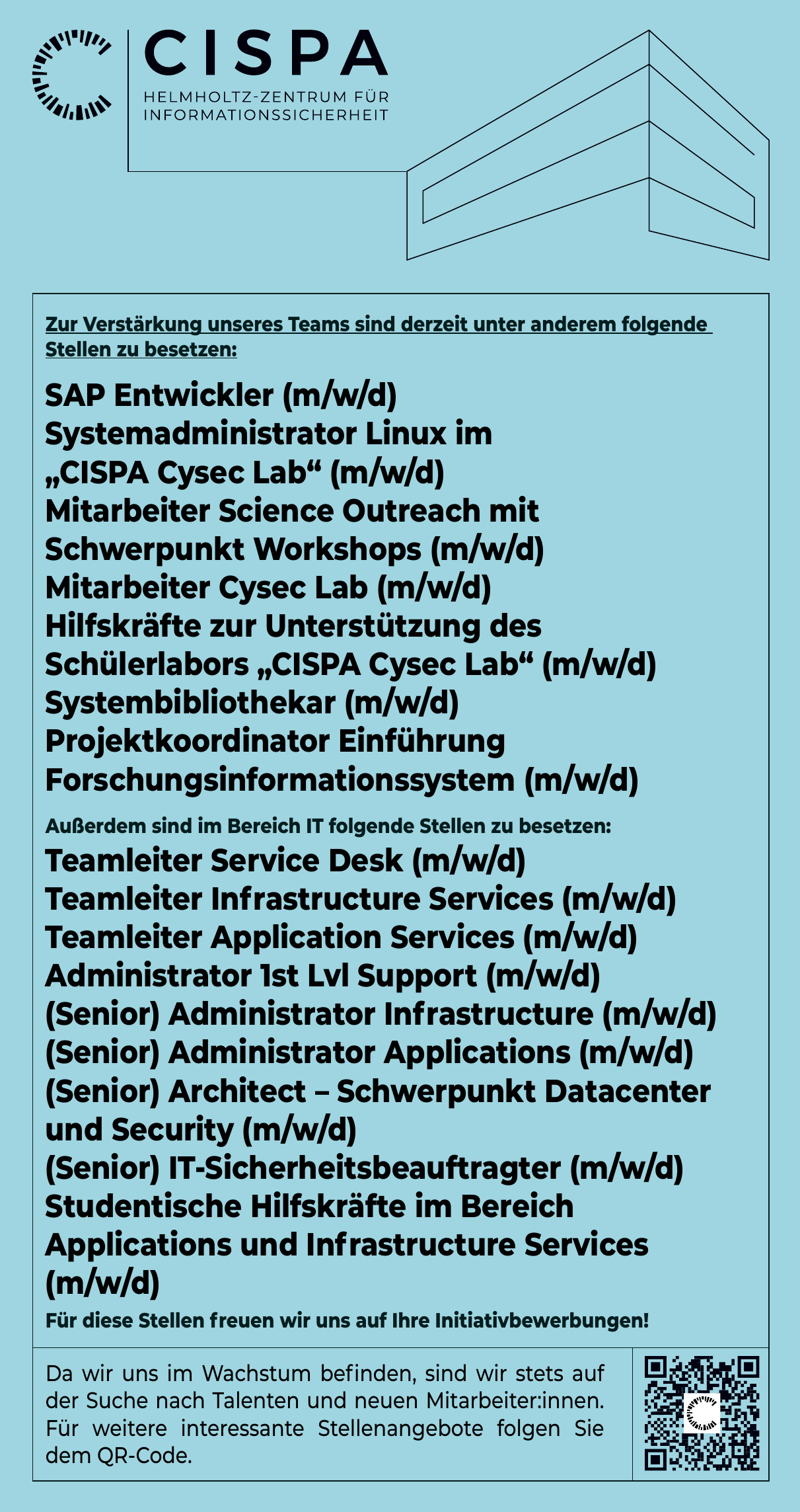 CISPA Helmholtz-Zentrum Saarbrücken: Offene Stellen - Saarbrücker Zeitung