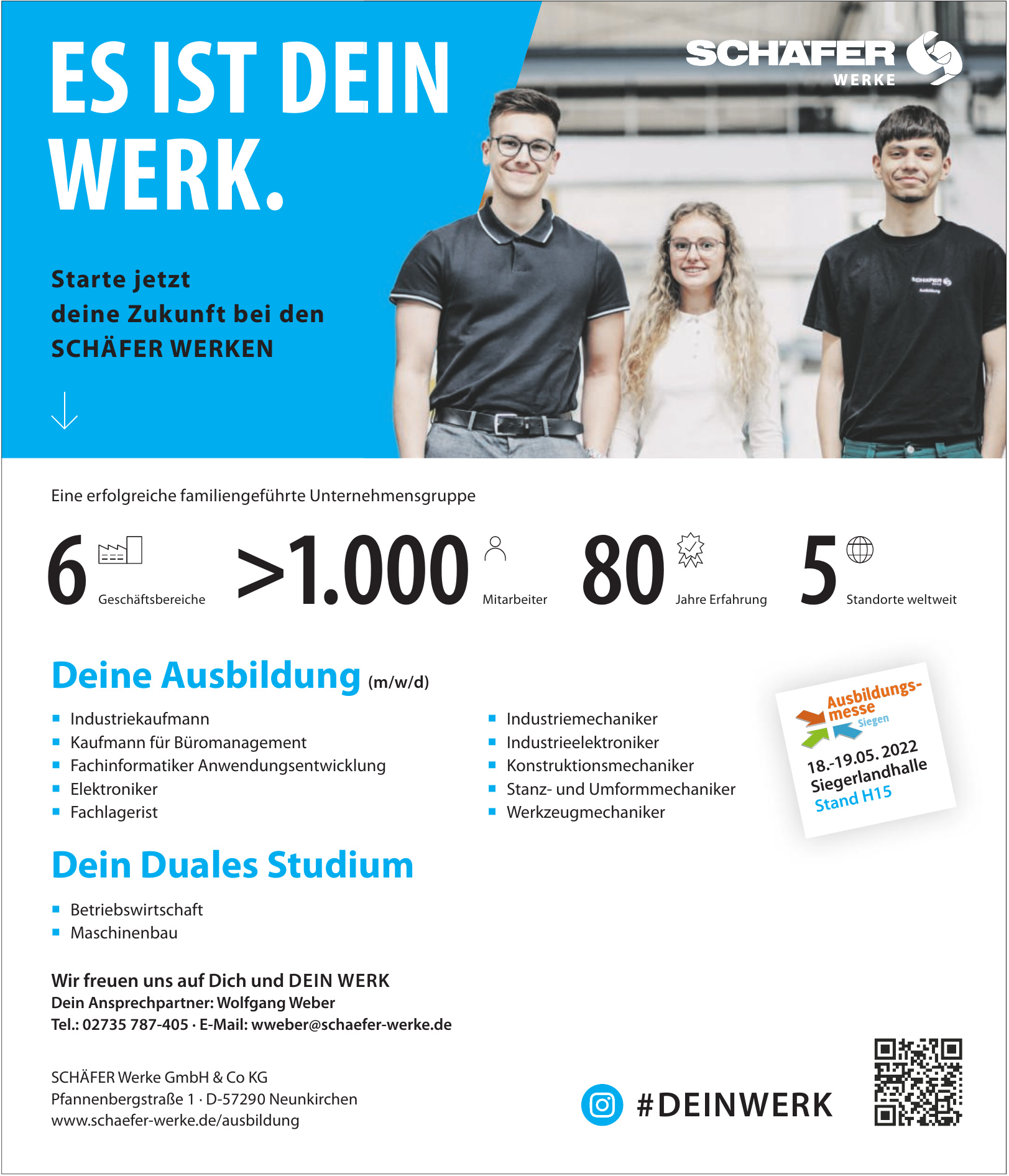 Schäfer Werke Neunkirchen:Azubis in eigener Lehrwerkstatt - Siegener ...