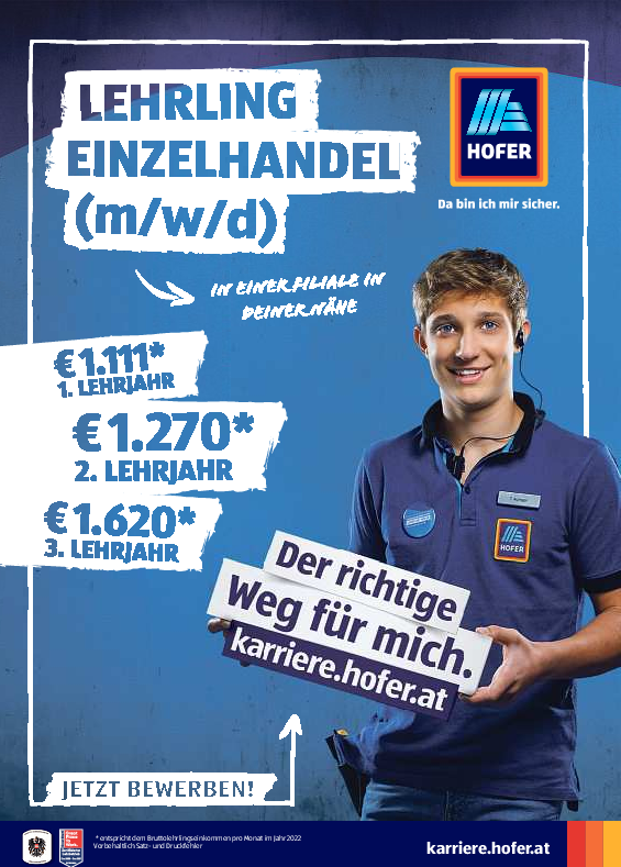 Die HOFER Lehre: Karriere mit Zukunft - Kronen Zeitung