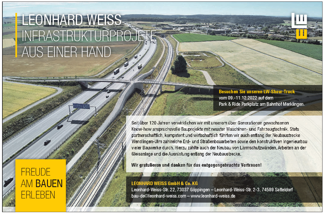 Neubaustrecke Ulm-Wendlingen: Einweihungsfest 2022/Programm ...